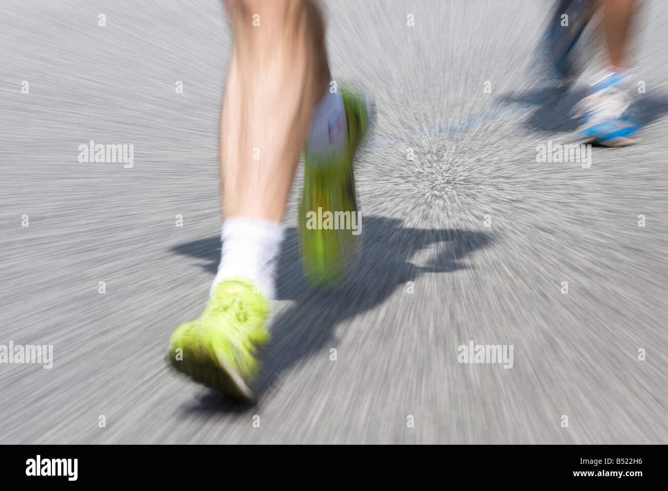 Marathon racer Blur from the original shot Stock Photo - Alamy