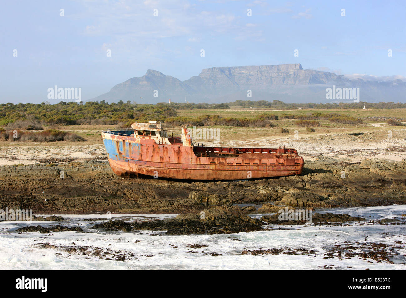 Shipwreck, Robben Island, South Africa Stock Photo - Alamy
