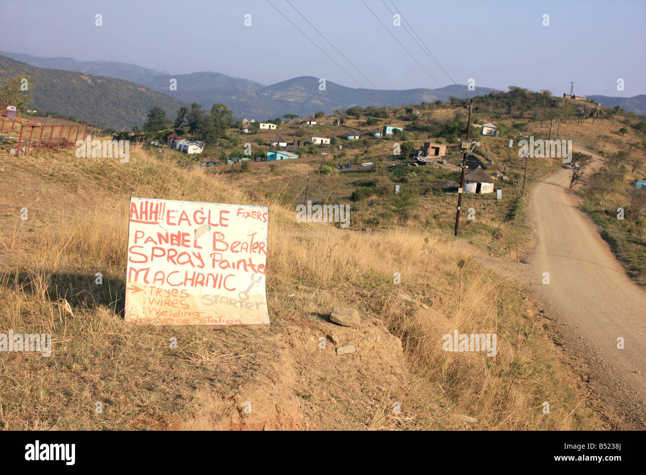 Hand-Made Sign, Eastern Cape, South Africa Stock Photo - Alamy