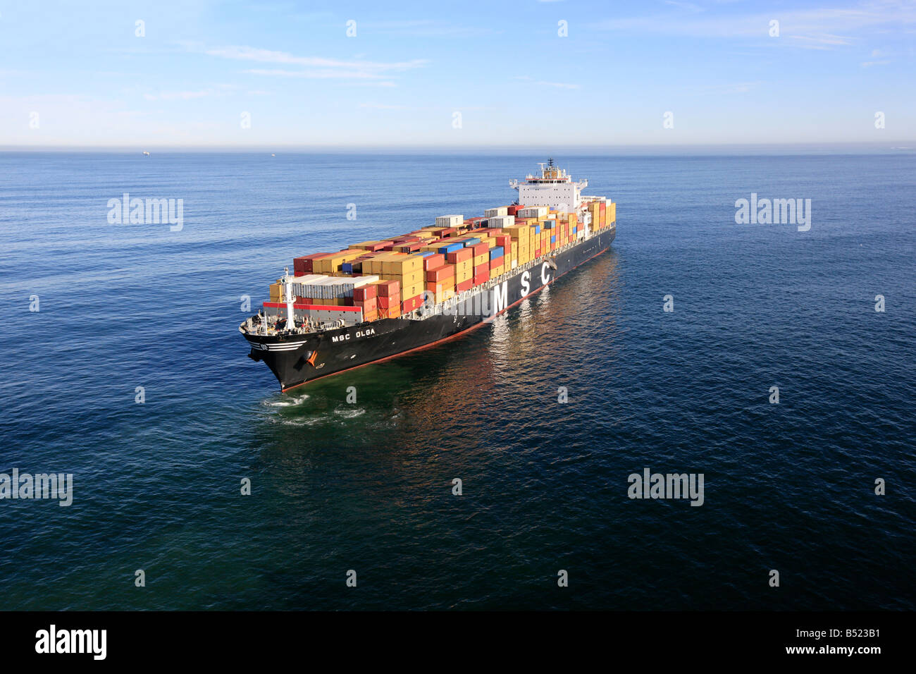 Cargo Ship, Atlantic Ocean Stock Photo - Alamy