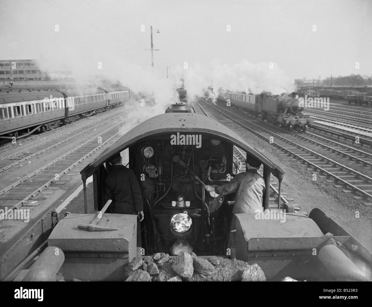 Stoker steam engine Black and White Stock Photos & Images - Alamy