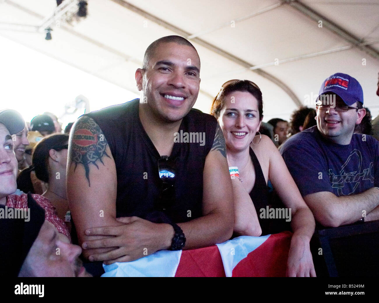 Coachella music festival in Californa.;Ex British soccer star Stan ...