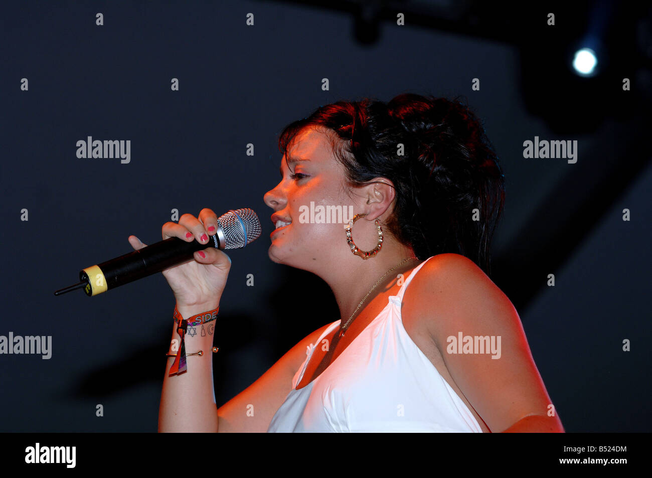 Coachella music festival in Californa British singing star Lily Allen ...