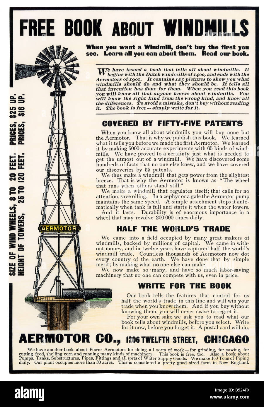 Aermotor windmill company hi-res stock photography and images - Alamy