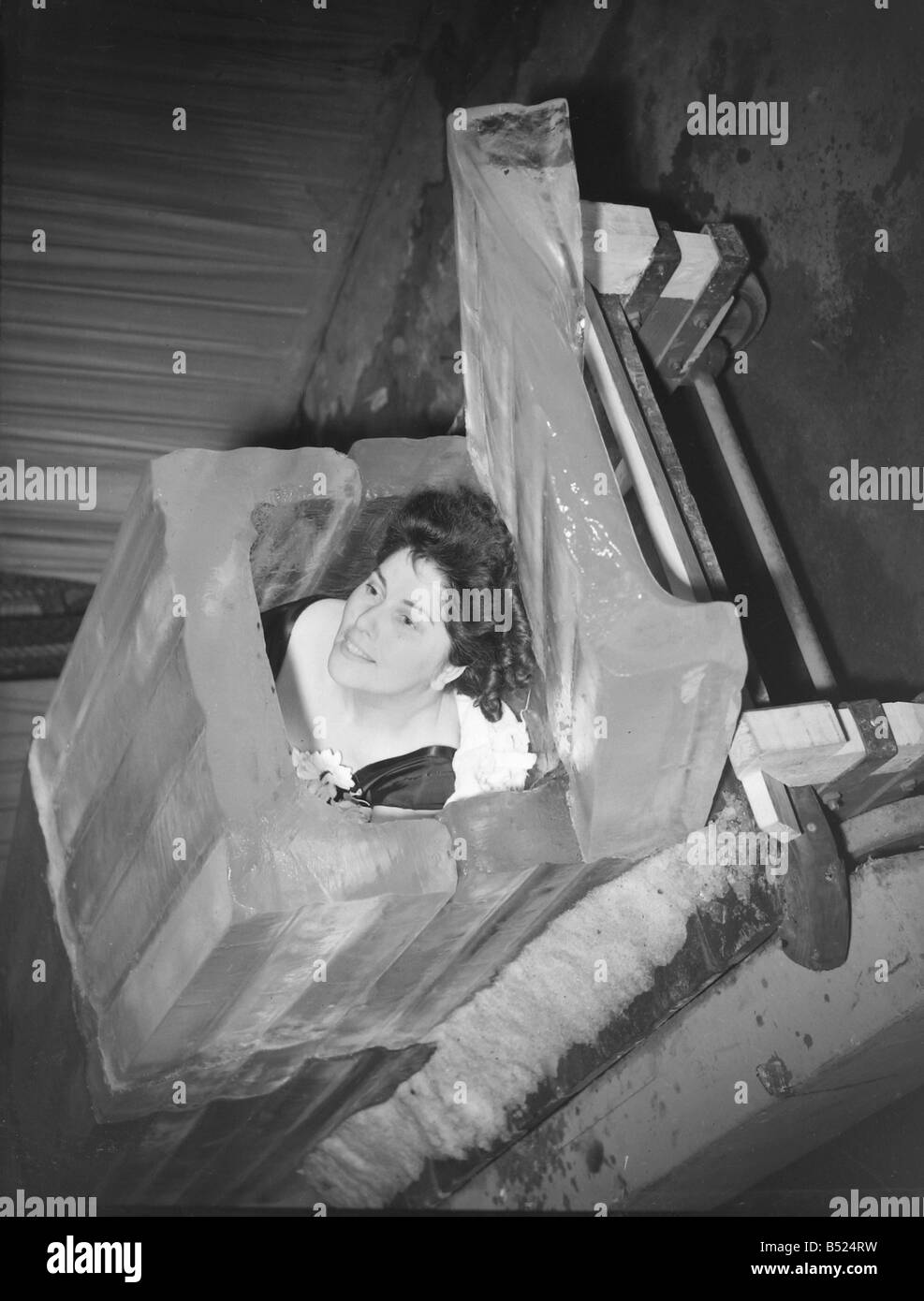 Vicki Beck in Ice Block C799/1 Stock Photo - Alamy