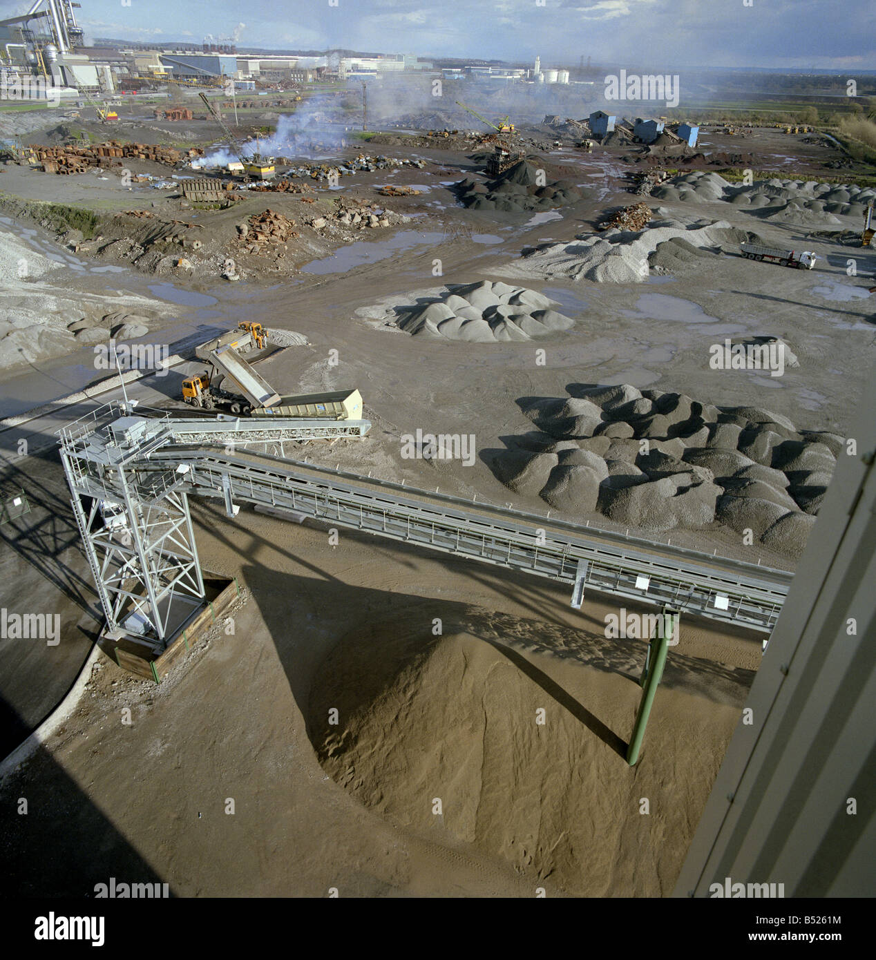 Slag Dump at Steelworks Stock Photo - Alamy