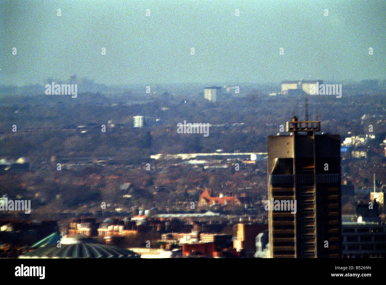 Millennium Wheel February 2000 Views of London Skyline from the top of ...