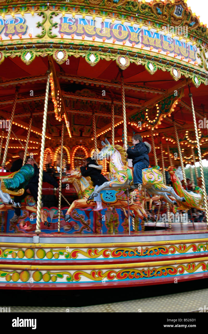 Goose fair rides carousel The Goose fair is probably the largest ...