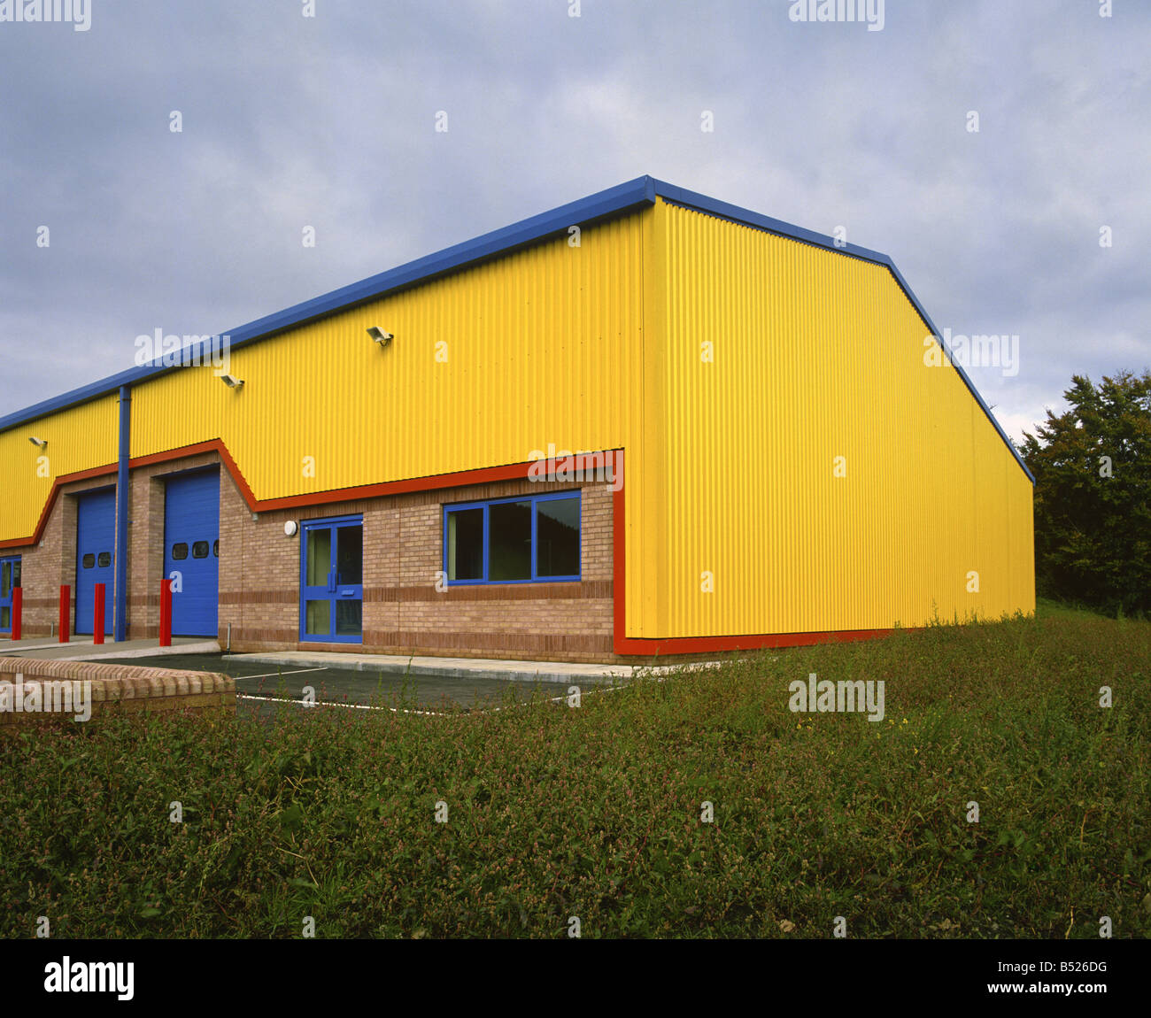 Advance Factory Unit Exterior Stock Photo - Alamy