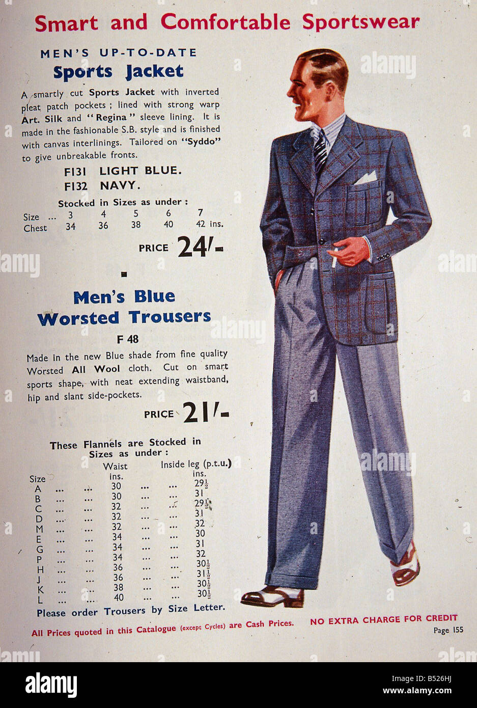 World War II Fashion 1939 mens sports jacket Stock Photo - Alamy