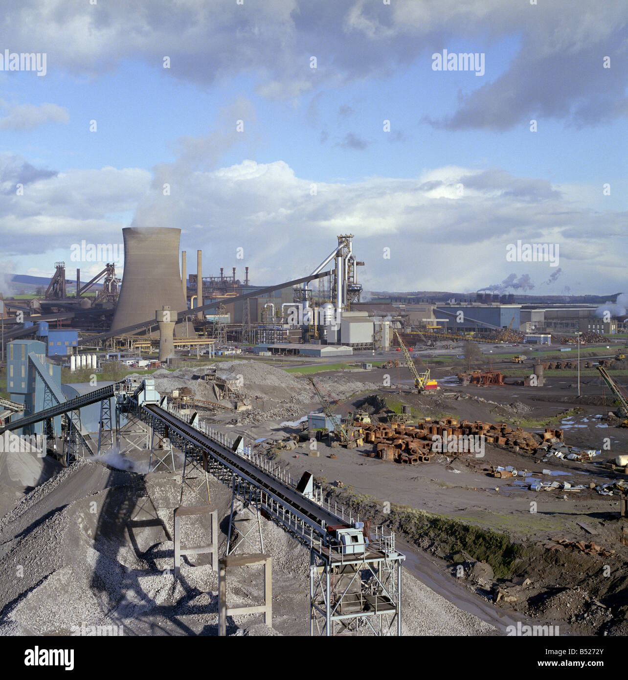 Steelworks from Slag Dump Stock Photo - Alamy
