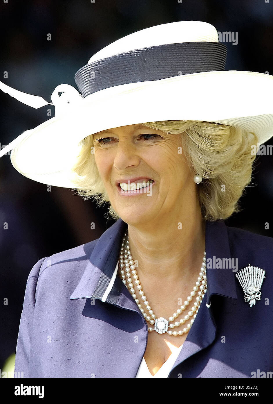 Camilla Duchess of Cornwall at the naming and roll out ceremony for new ...