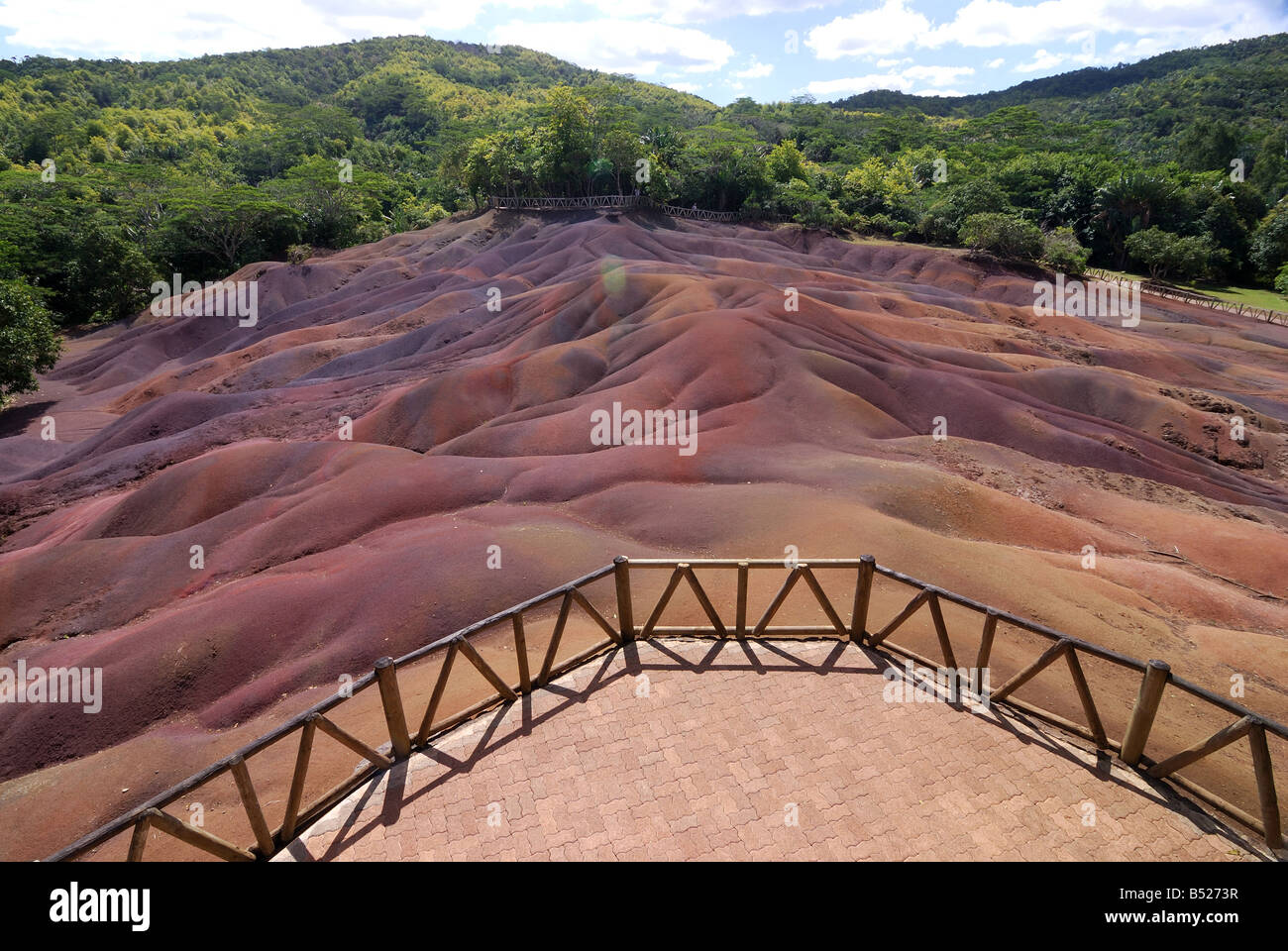 Colourful rock formations of Cachamel Mauritius Stock Photo - Alamy
