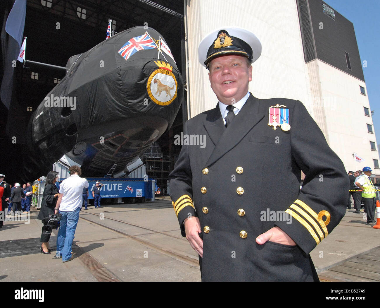 Commander Mike Wallicker at the naming and roll out ceremony for new ...