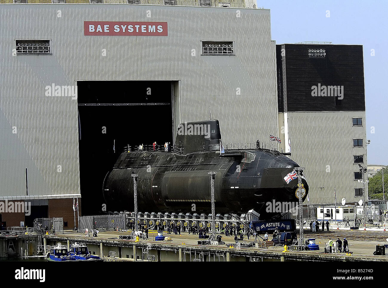 The naming and roll out ceremony for new attack submarine H M S Astute ...