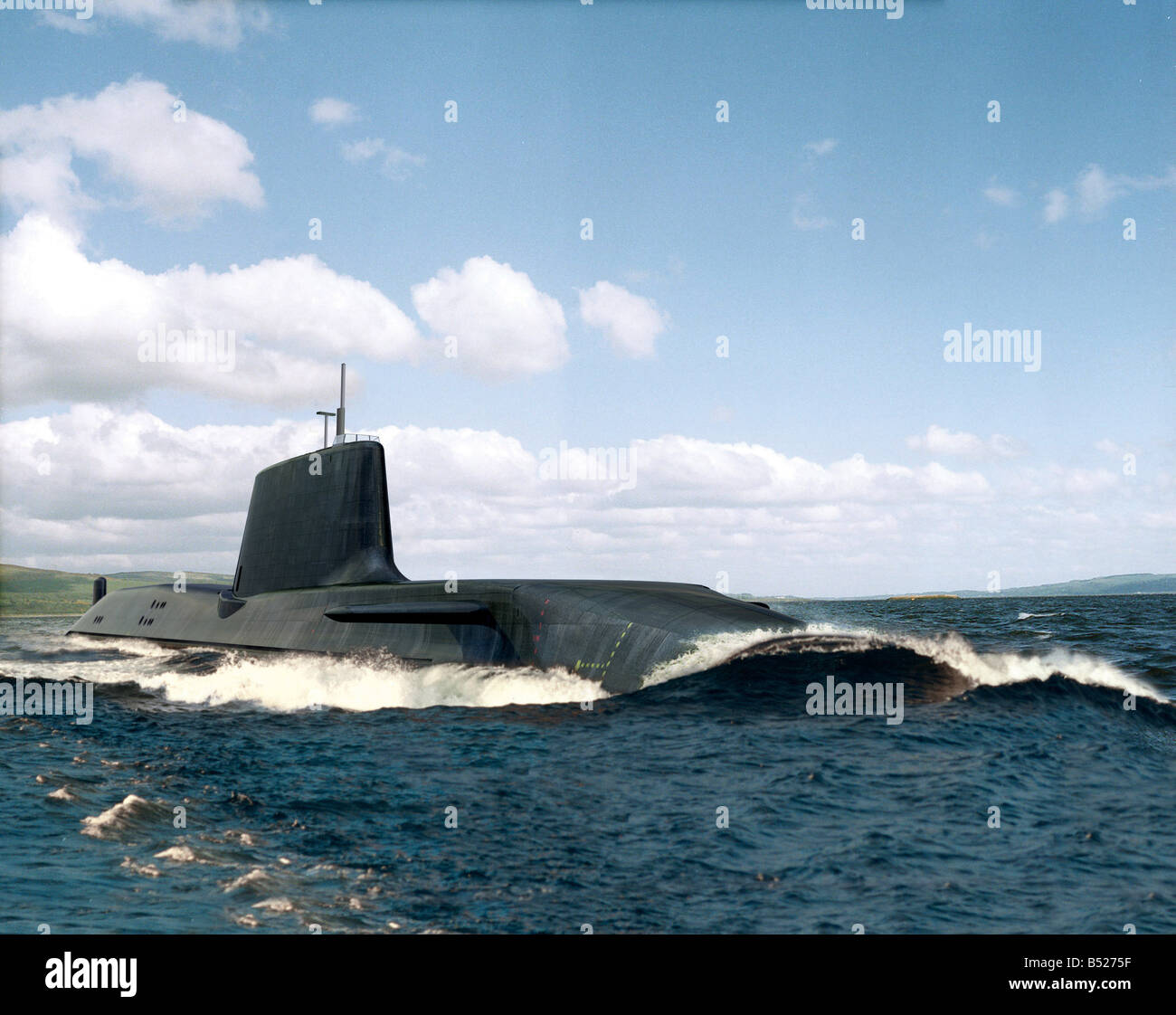 Launch ceremony for new attack submarine H M S Astute at Barrow in ...