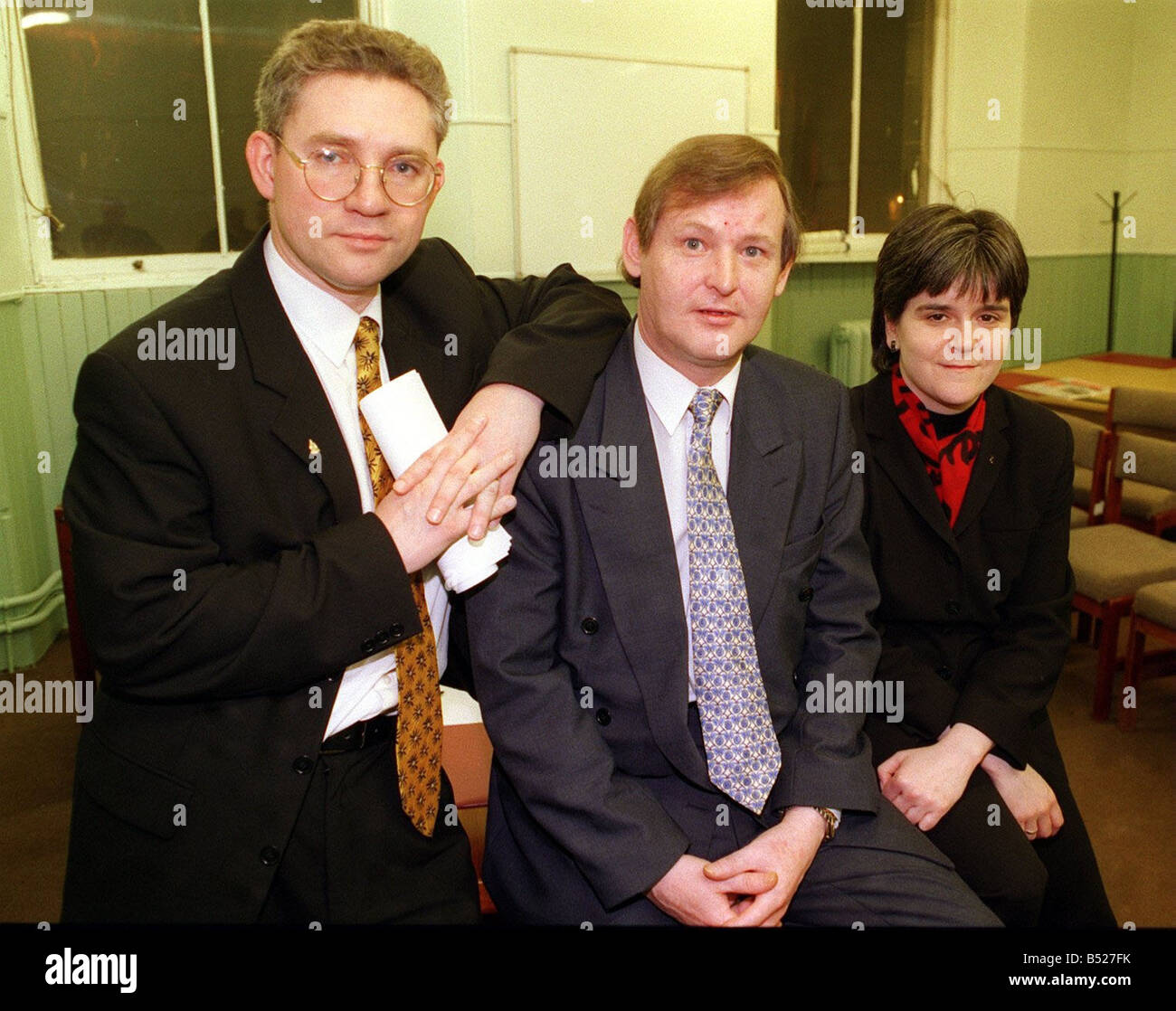 Councilor Archie Simpson centre December 1998 who has defected from ...
