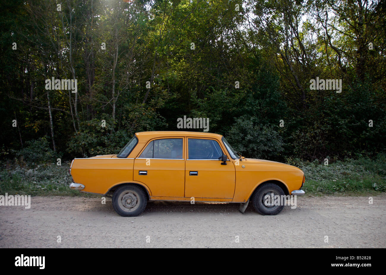 Old orange lada hi-res stock photography and images - Alamy
