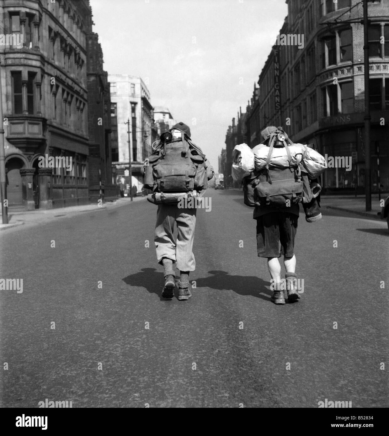 Brian Duckworth and Geaorge Evans of Monton, Lancs who are hidden ...