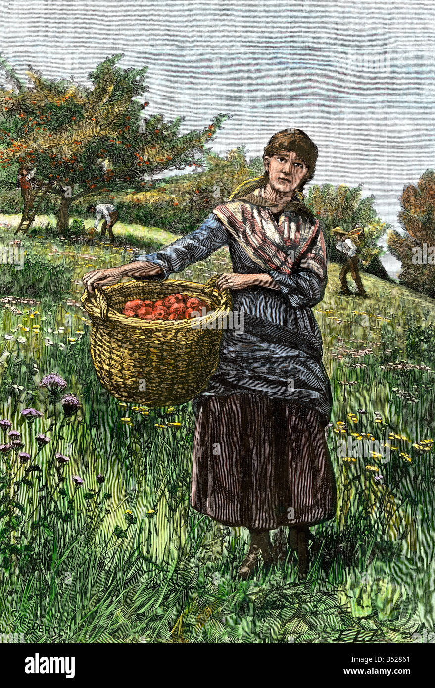 19th century farm woman hi-res stock photography and images - Alamy