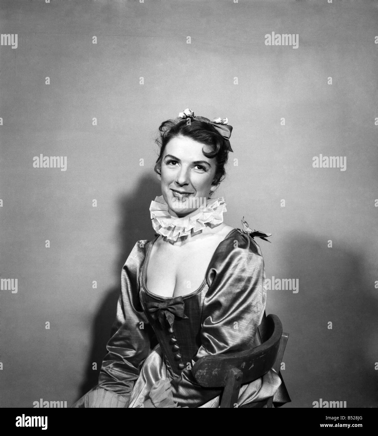 Barbara Grimes of the Old Vic Company between performances of the ...