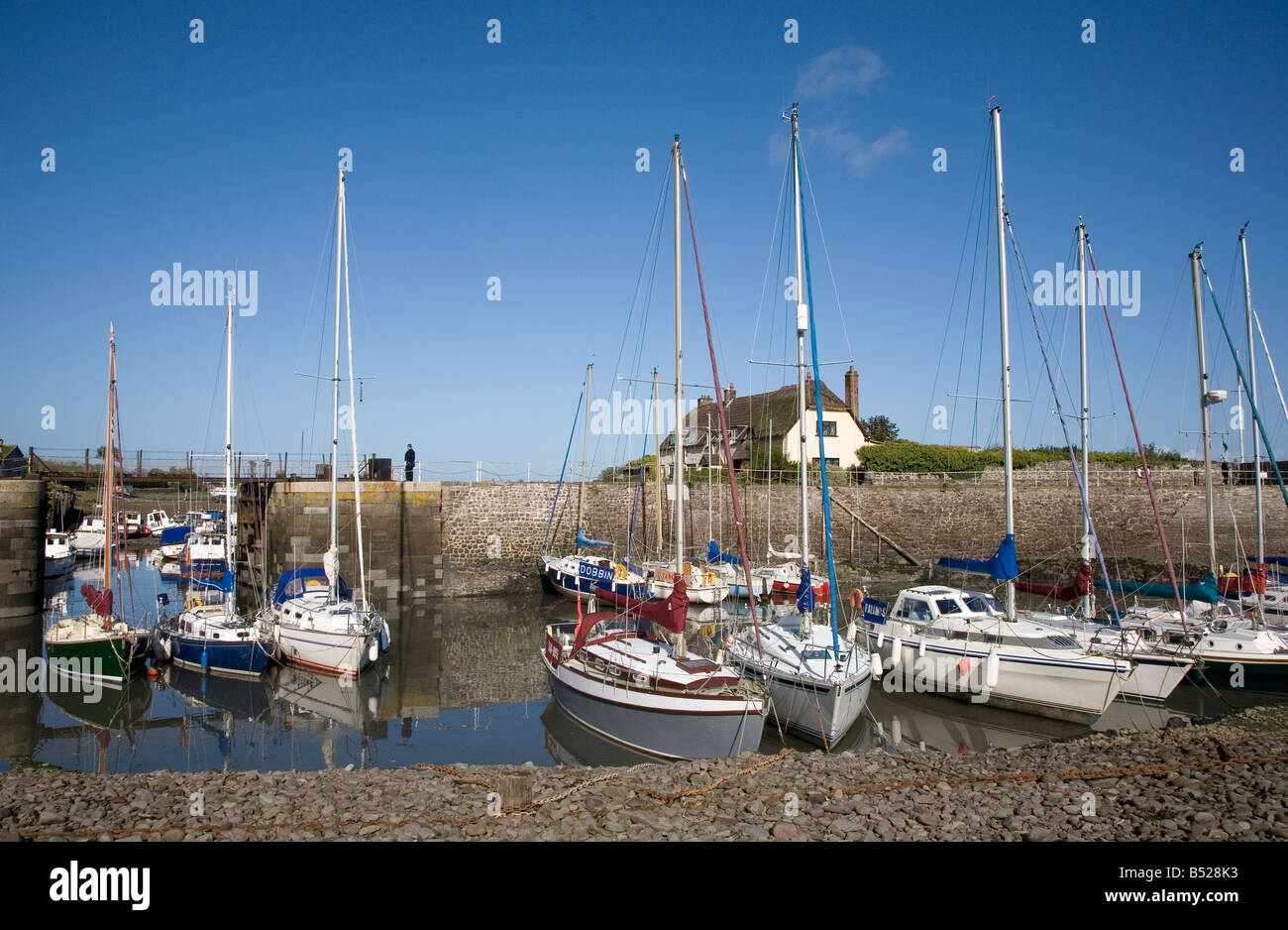 Porlock Weir, North Devon, UK Stock Photo - Alamy
