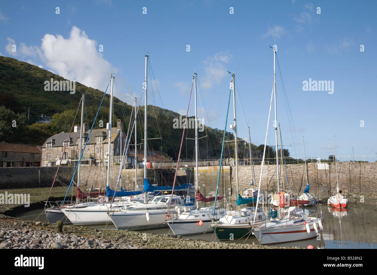 Porlock Weir, North Devon, UK Stock Photo - Alamy
