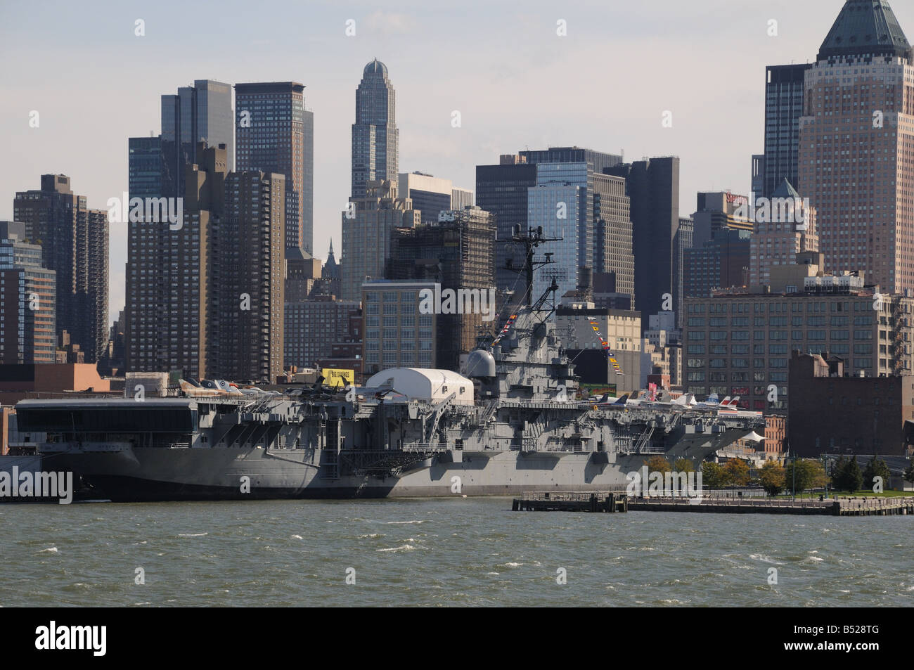 The battleship Intrepid, which served from World War II through the ...