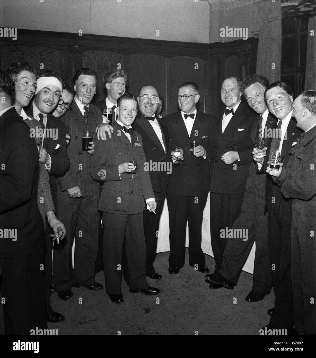 Dinner to celebrate the Guinea pig club, a specialist plastic surgery ...
