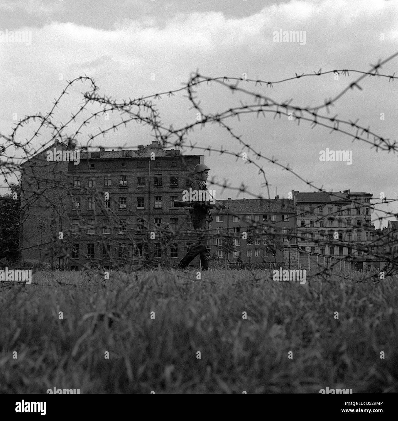 Germany Berlin Wall August 1961 The East West border is closed by the ...