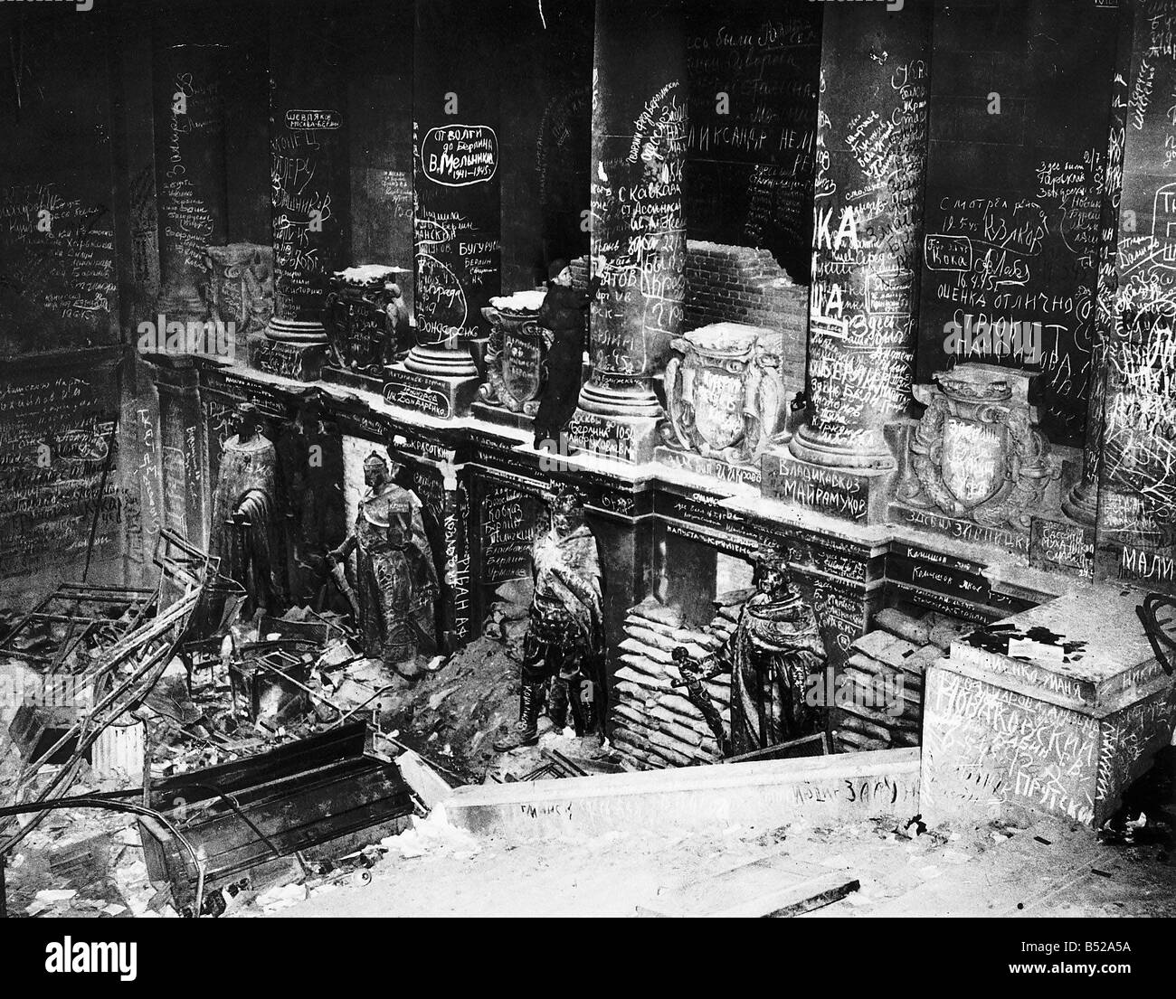 With graffiti on walls Black and White Stock Photos & Images - Alamy