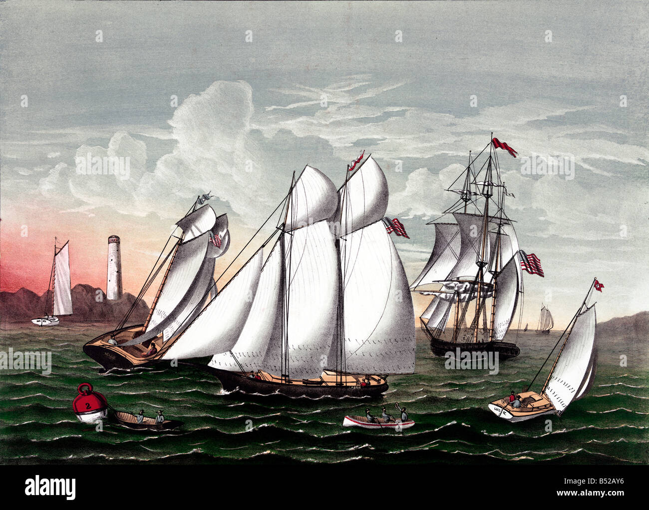 Abstract sailing painting hi-res stock photography and images - Alamy