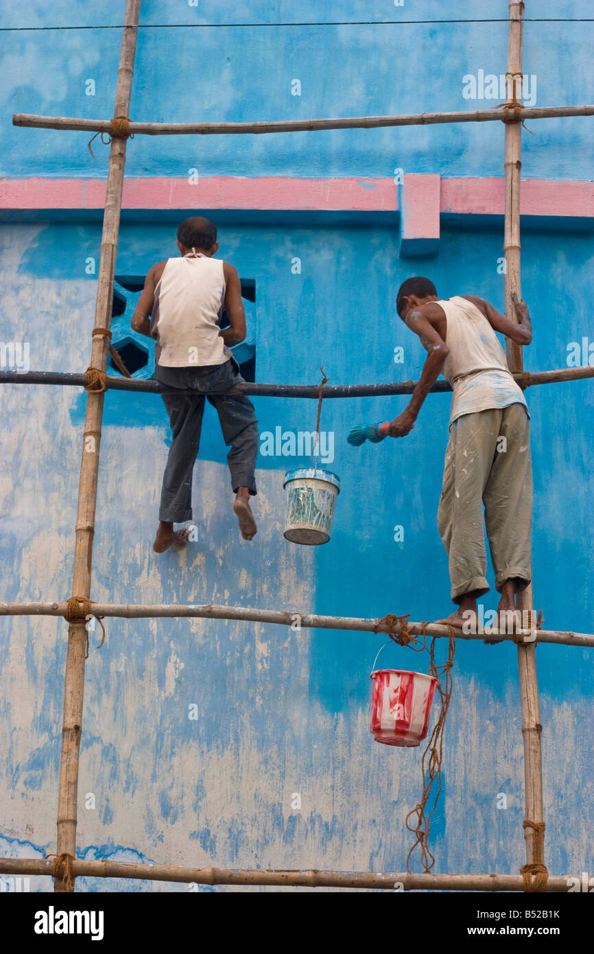 Scaffolding in Bodhgaya , India Stock Photo - Alamy