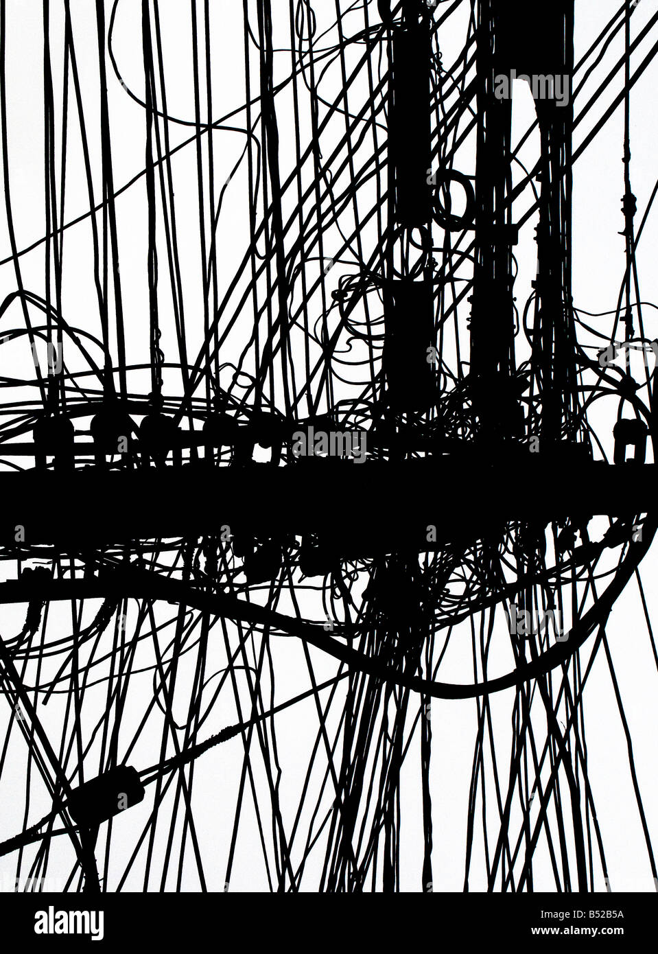 Abstract electric cables hi-res stock photography and images - Alamy