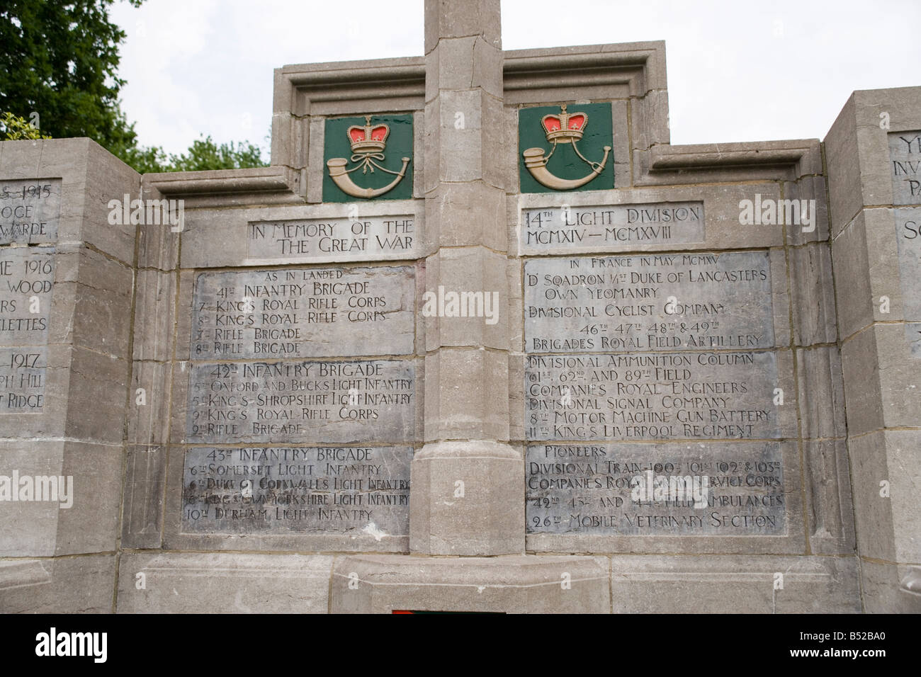 First World War Memorial to the British 14th Light Division on Hill 60 ...