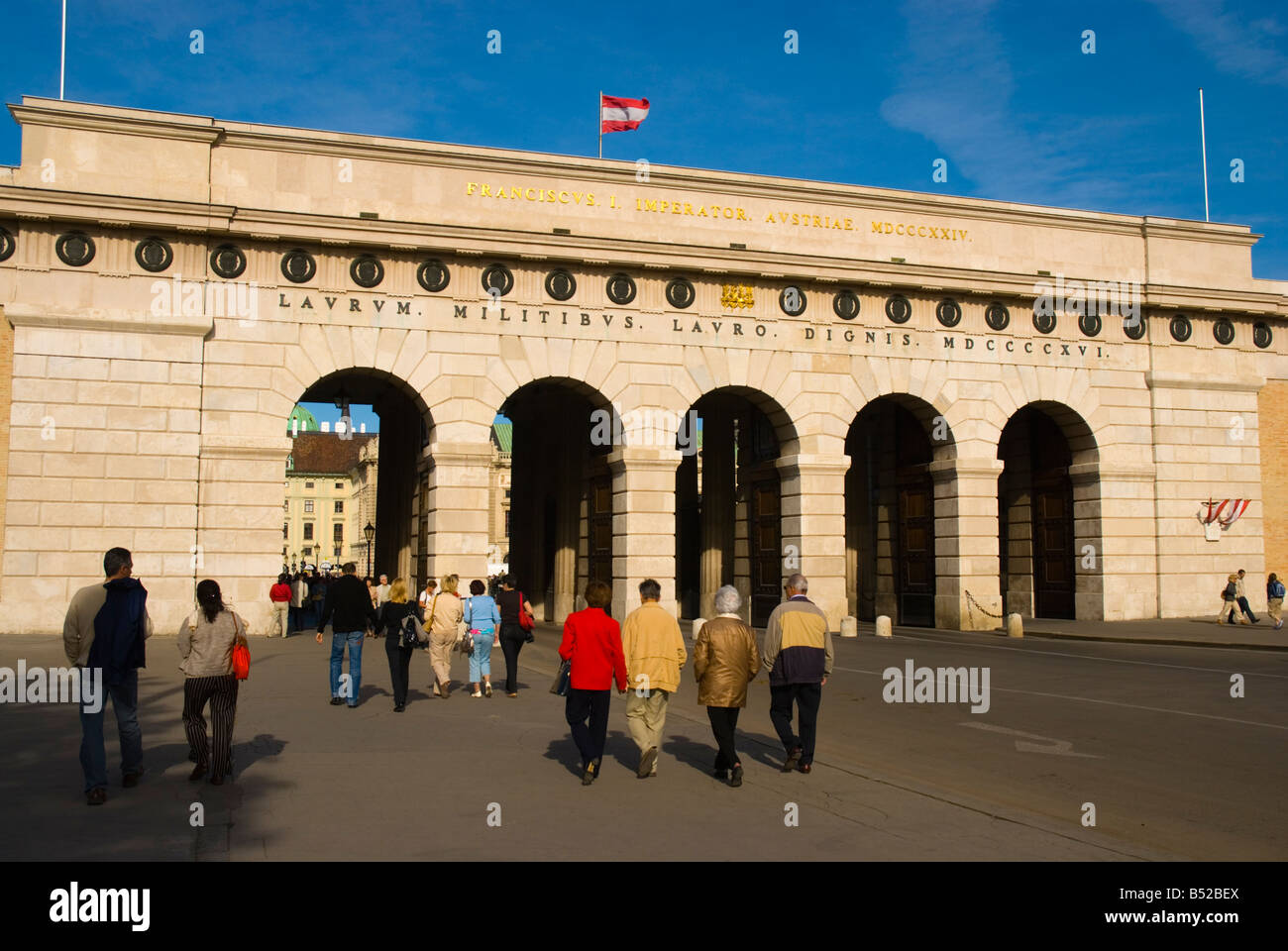 Gate to Heldenplatz square in central Vienna Austria Europe Stock Photo ...