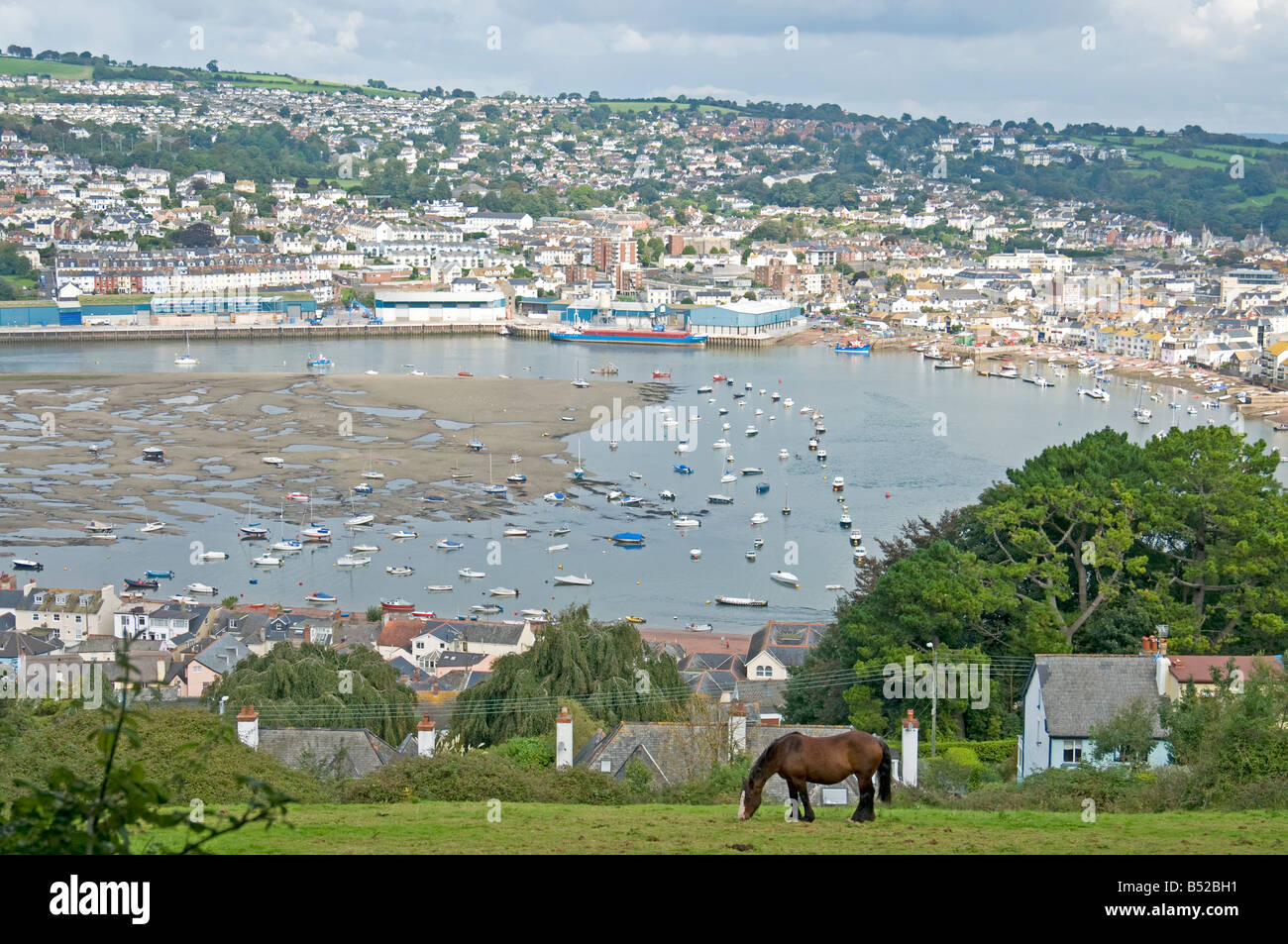 Shaldon and Teignmouth estuary Westcountry Devon England UK SCO 0957 ...