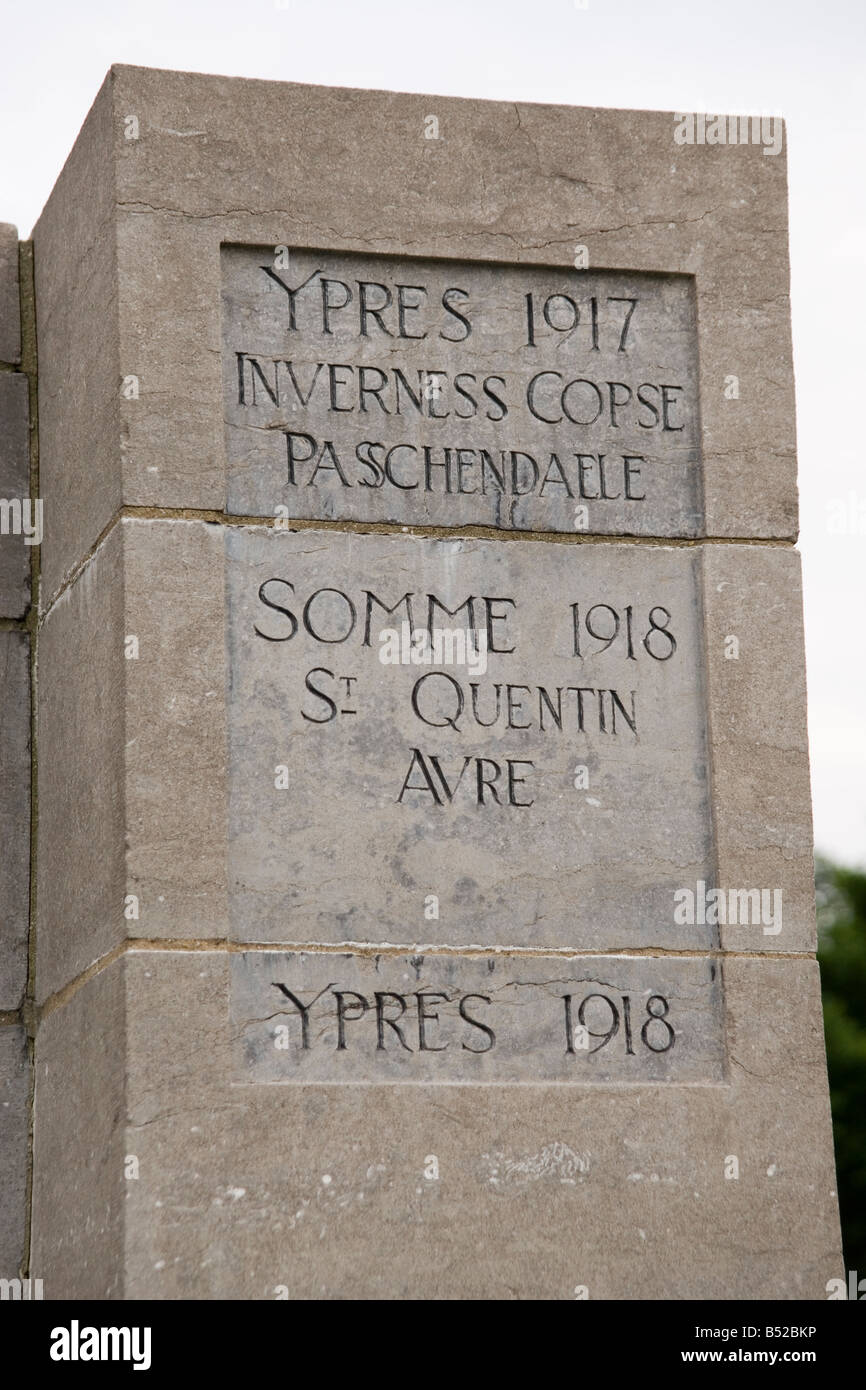 First World War Memorial to the British 14th Light Division on Hill 60 ...