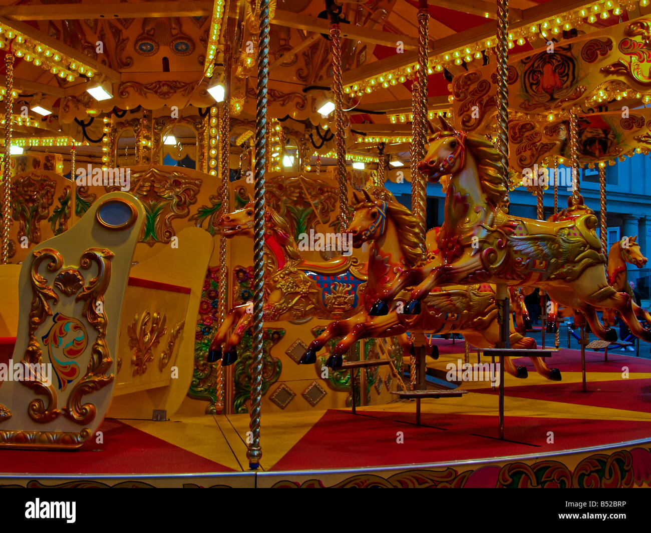 Merry go round horse hi-res stock photography and images - Alamy