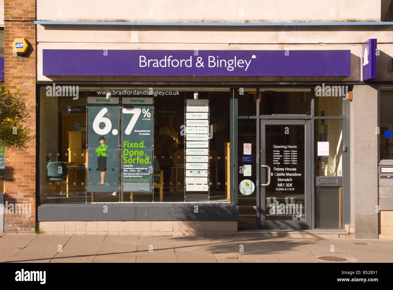 The bradford and bingley building society or bbbs hi-res stock ...