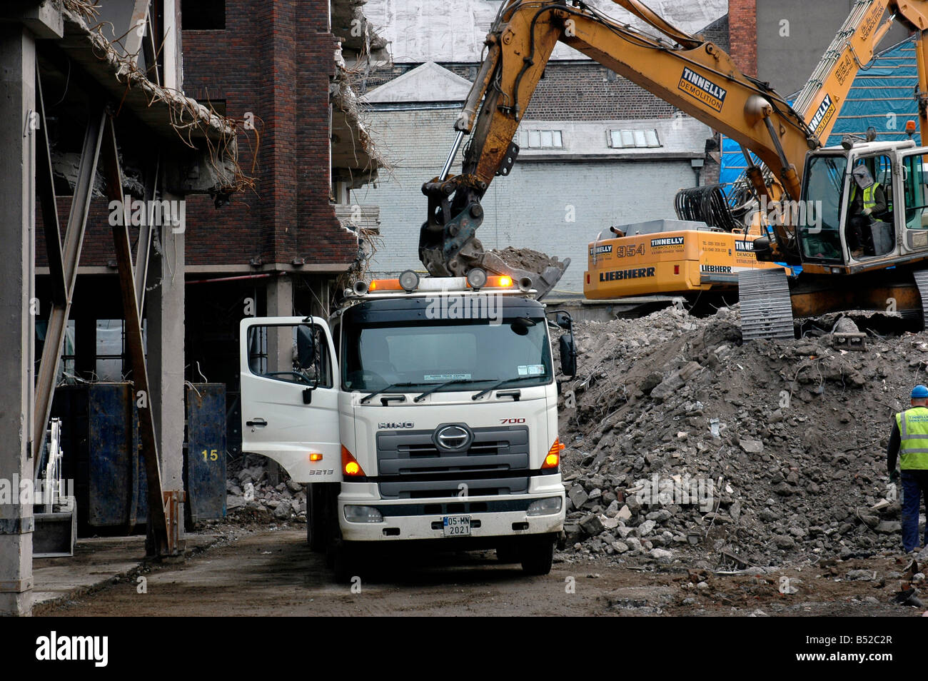 Building work in Dublin Ireland Stock Photo - Alamy