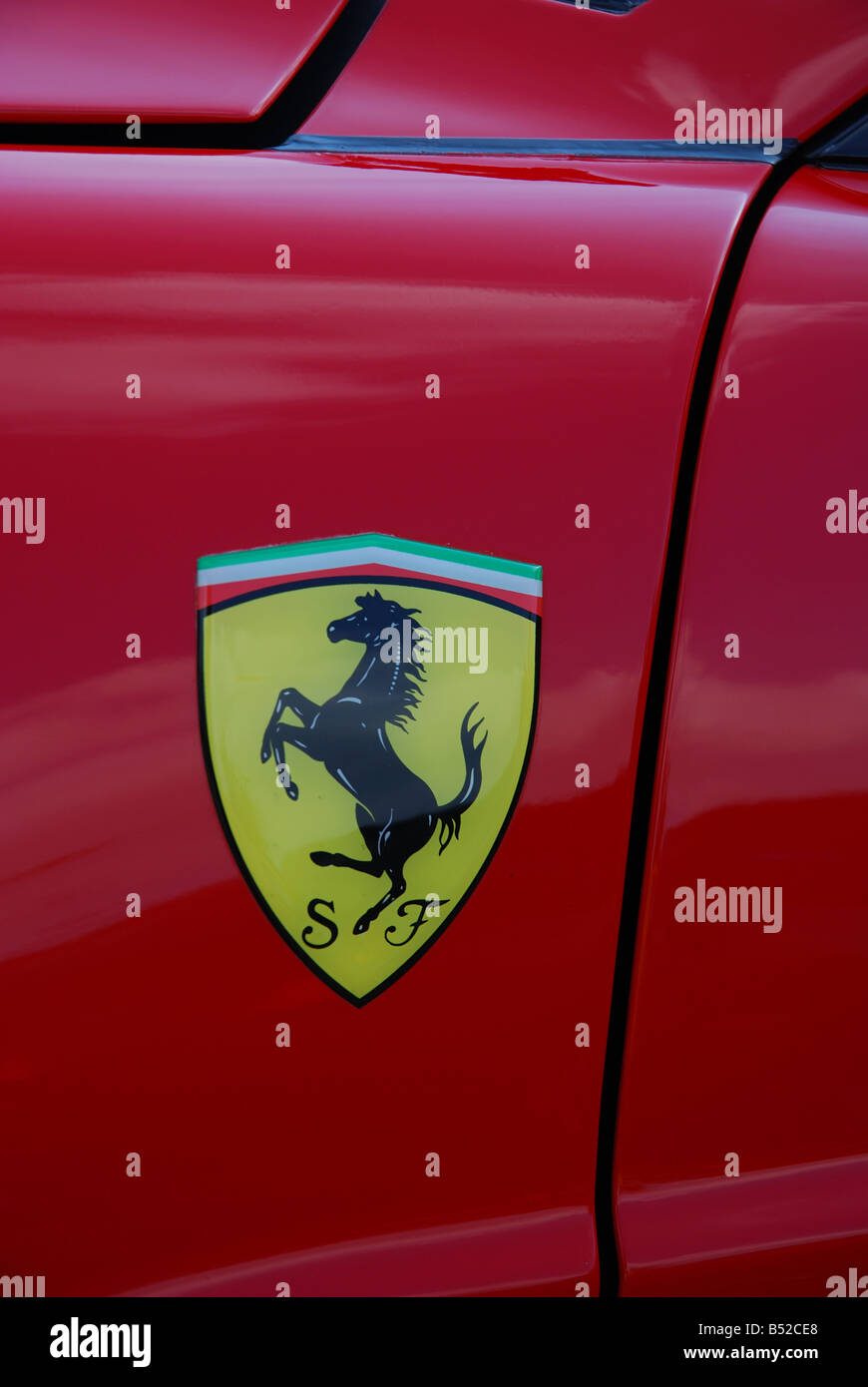 Ferrari badge horse logo hi-res stock photography and images - Alamy