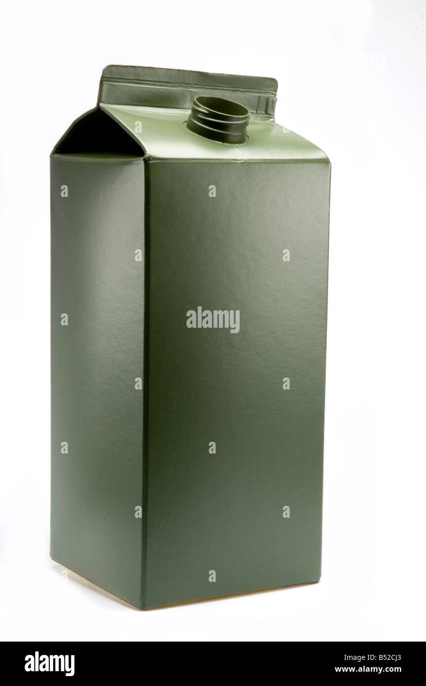 Green milk carton Stock Photo - Alamy