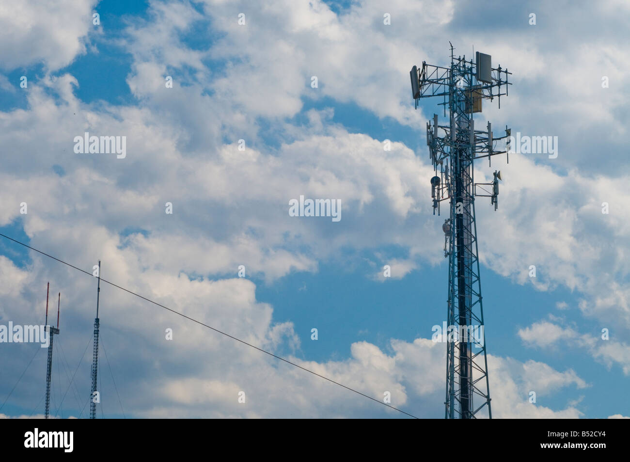 Cell phone transmission tower Stock Photo - Alamy