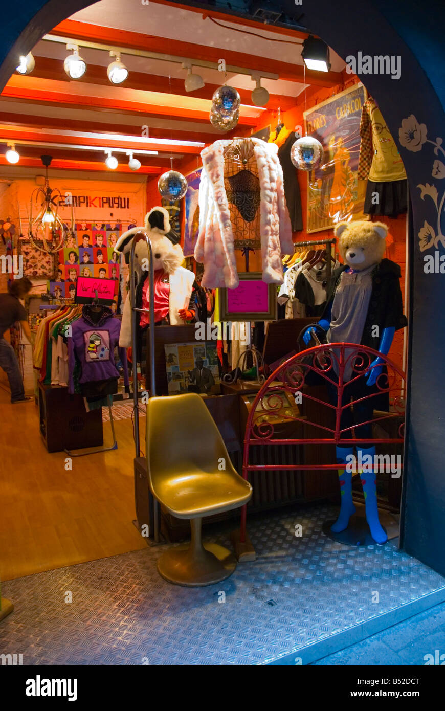 Fashion shop in El Raval district of Barcelona Spain Europe Stock Photo ...