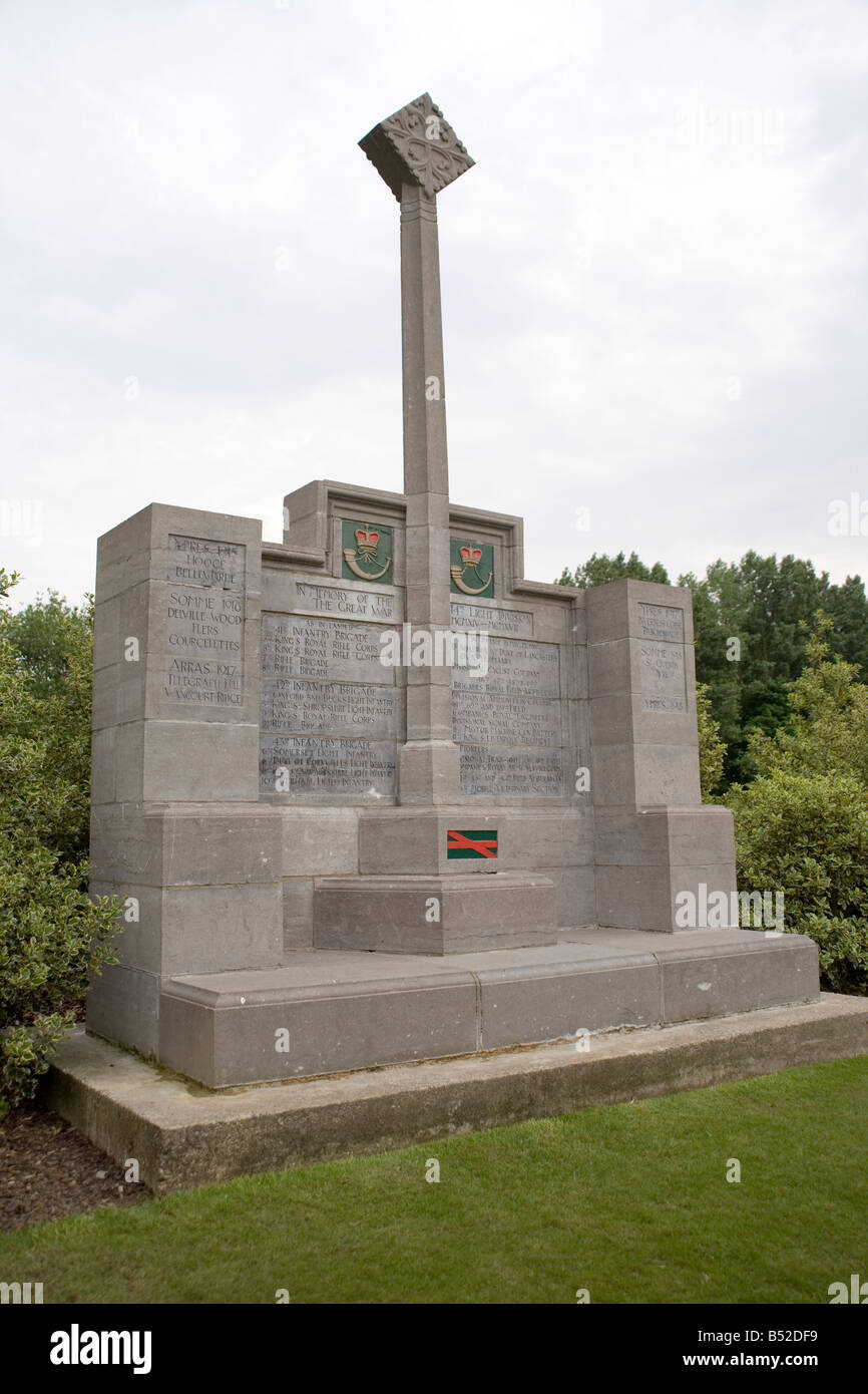 First World War Memorial to the British 14th Light Division on Hill 60 ...