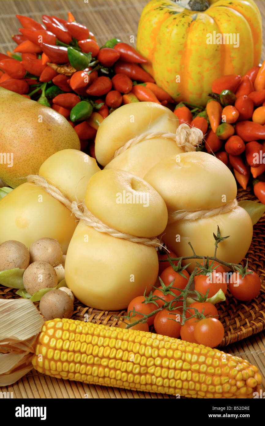 smoked scamorza cheese Stock Photo - Alamy