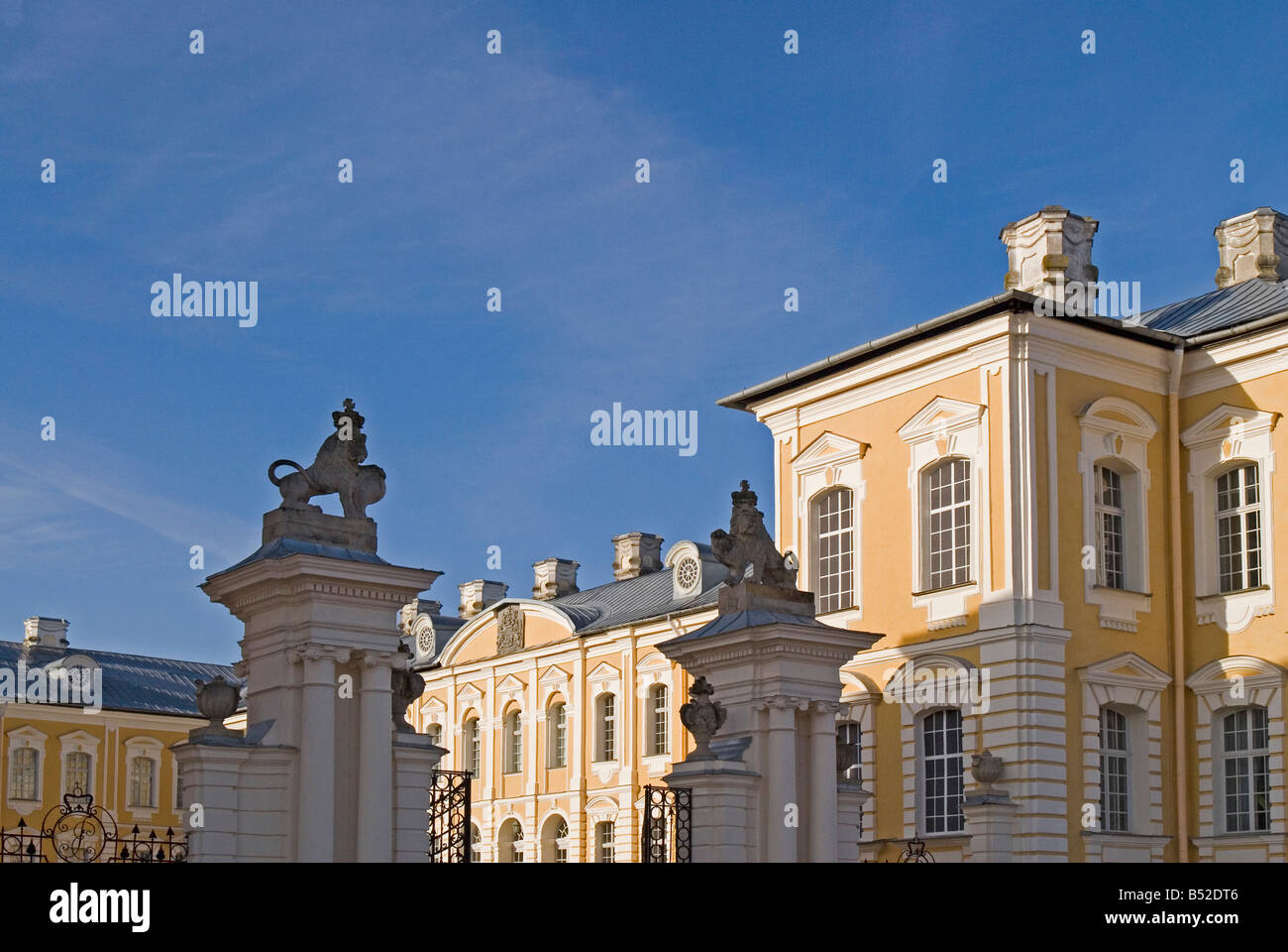 Rundale Palace Latvia Gateway Stock Photo - Alamy