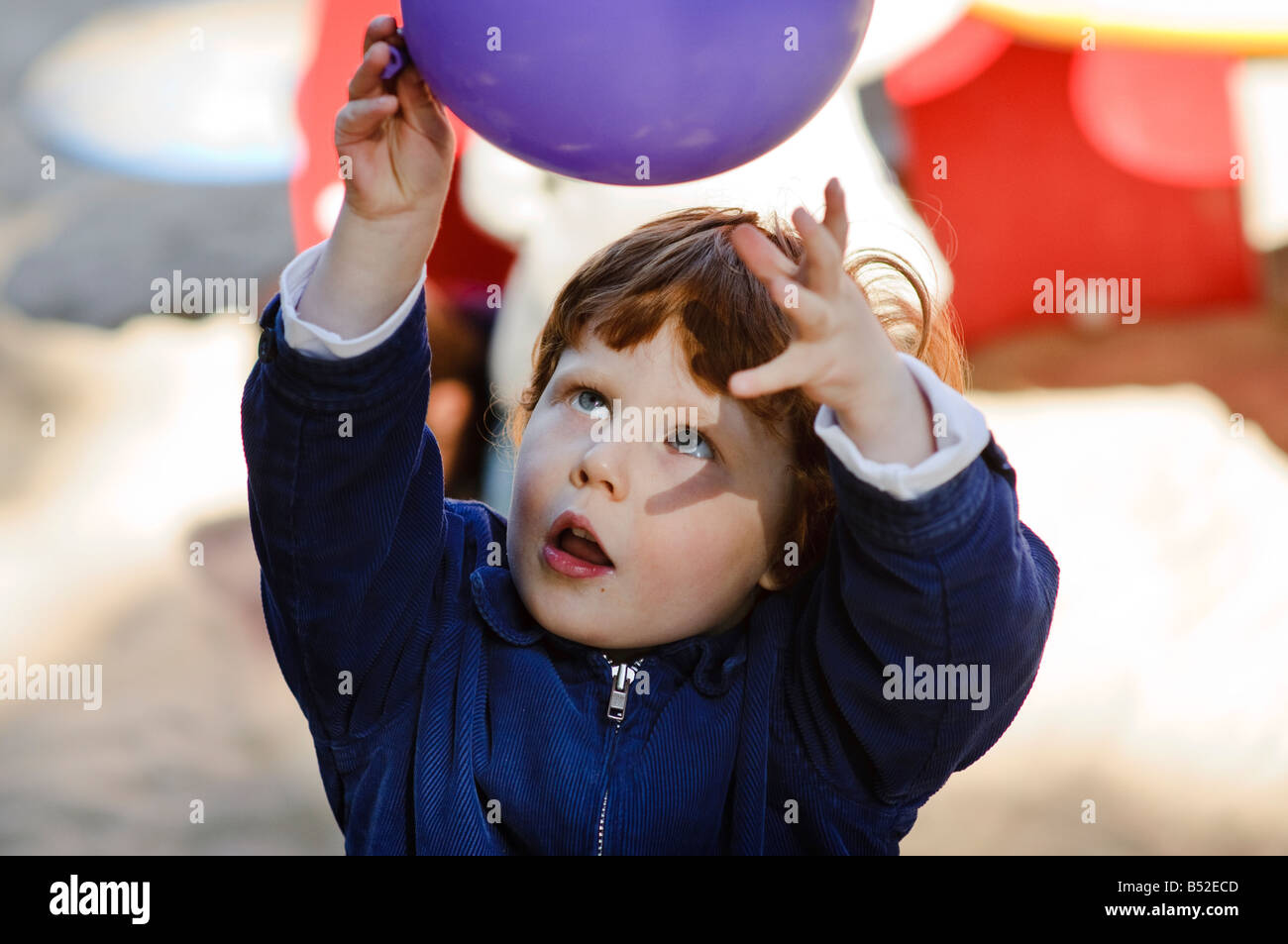 Infant toddler catch balloon hi-res stock photography and images - Alamy