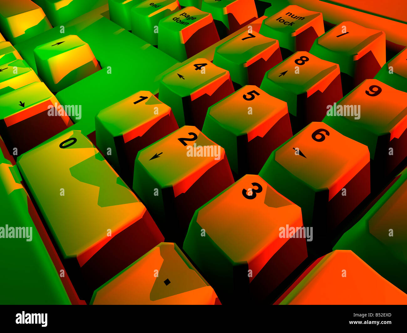 Detail of keys on keyboard Stock Photo - Alamy